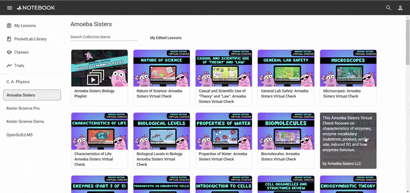 PocketLab Notebook + Amoeba Sisters